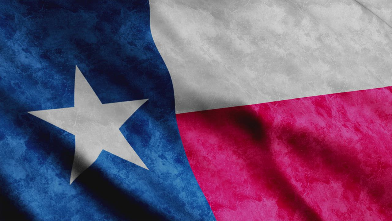 Texas State 3D flag - Free Stock Video