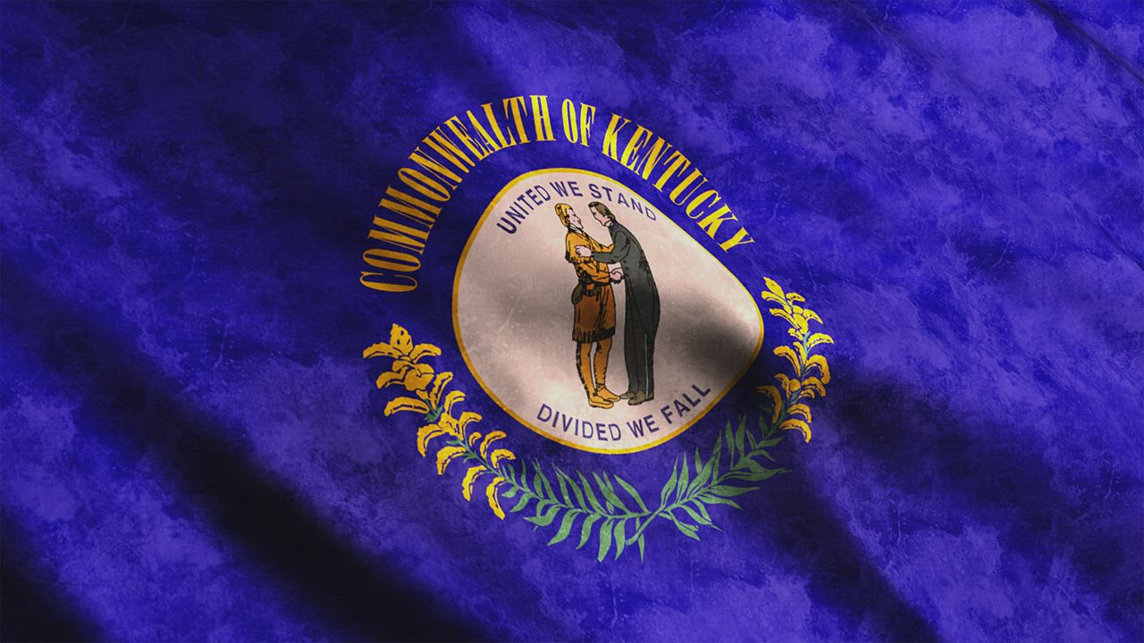 Kentucky State flag - Free Stock Video