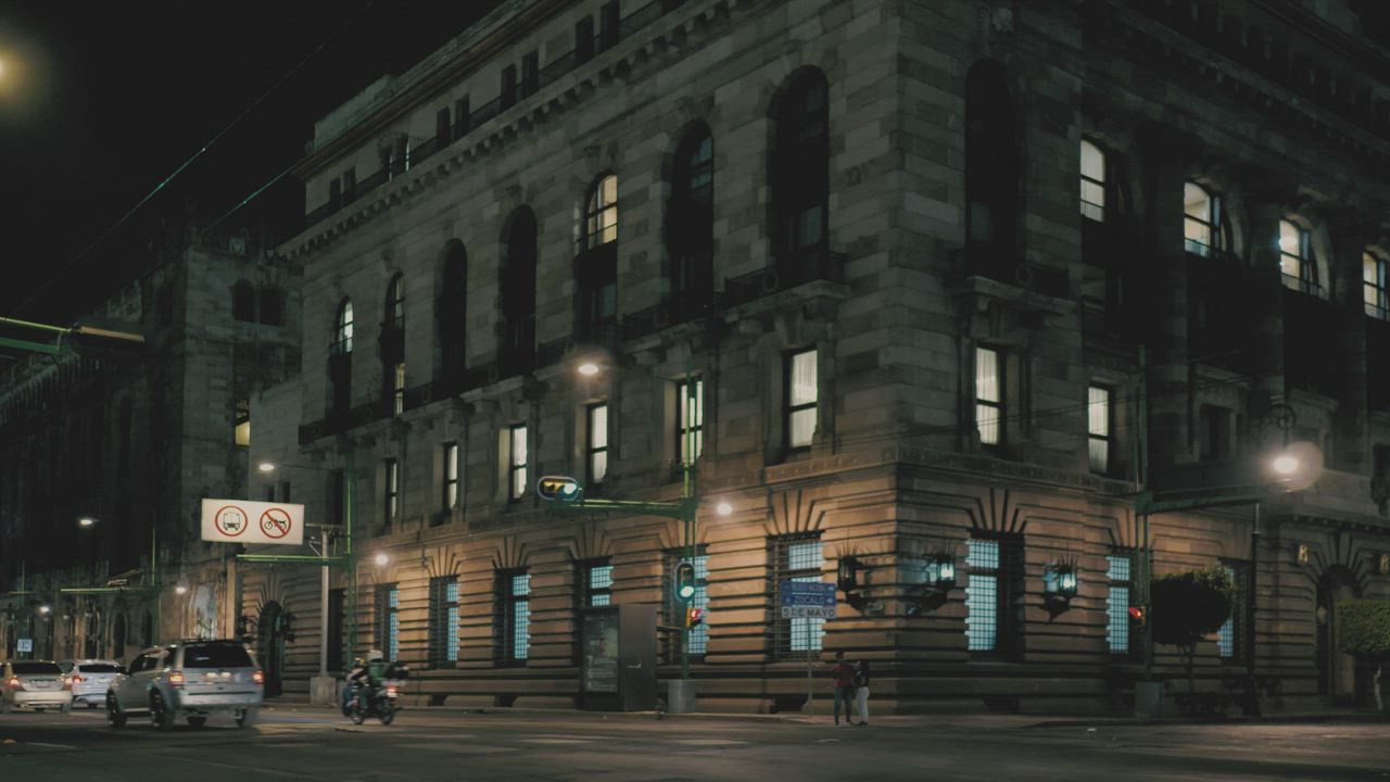 Classic old building in a city - Free Stock Video