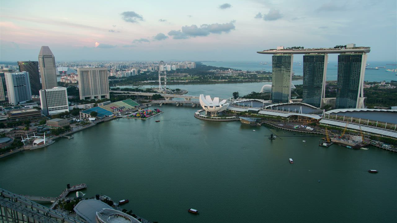 Singapore bay time lapse - Free Stock Video
