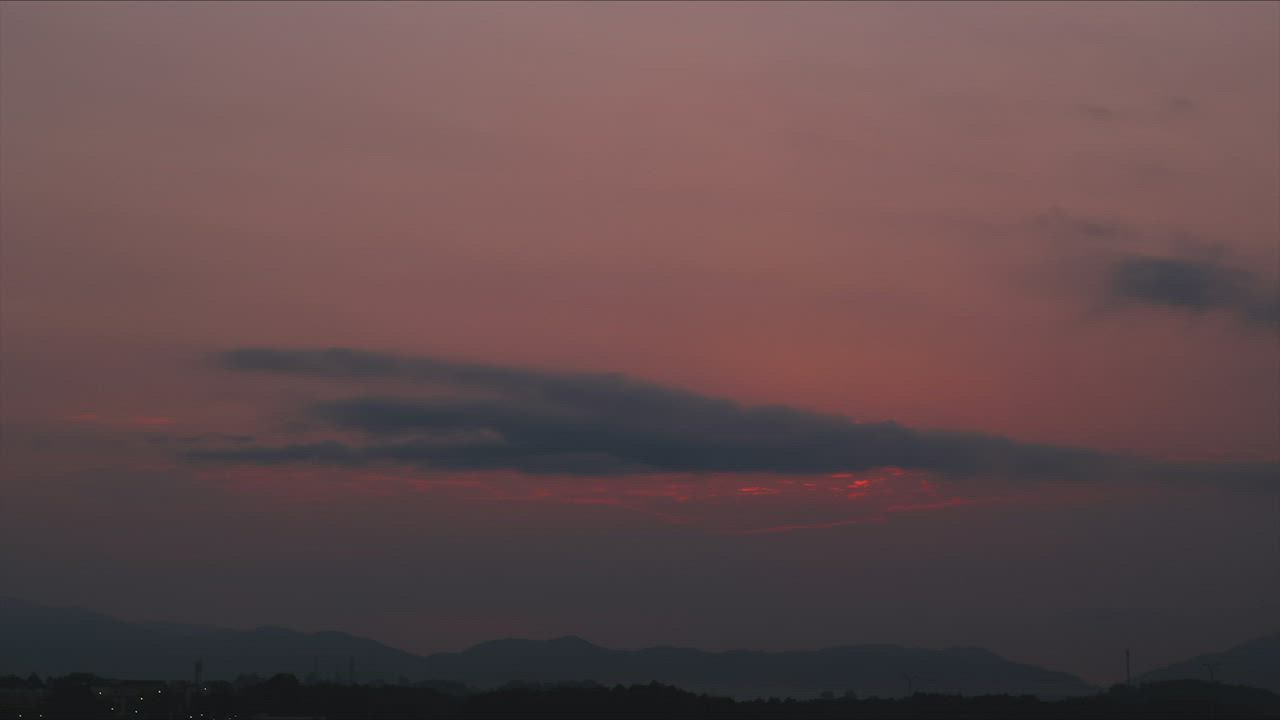 Overcast morning as the sun rises - Free Stock Video