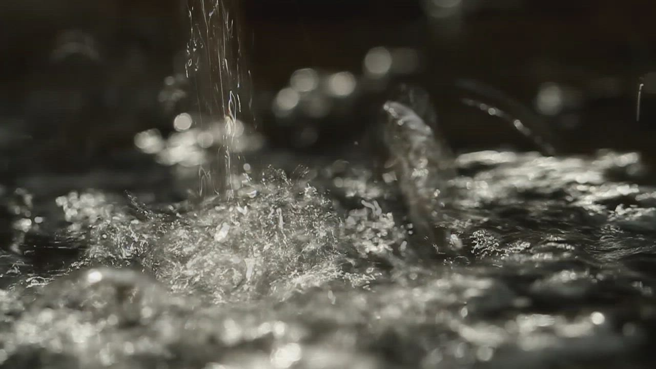 Splashing water in slow motion - Free Stock Video