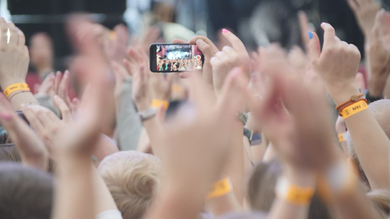 Filming a concert in Ibiza - Free Stock Video