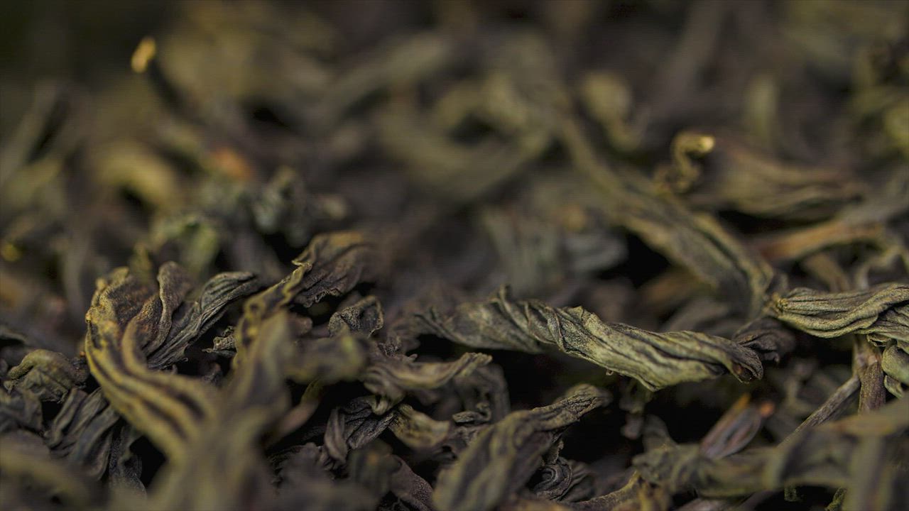 Tea leaves drying - Free Stock Video