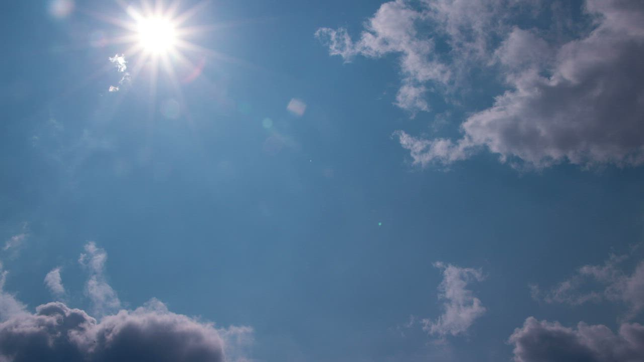 Rain clouds covering the Sun - Free Stock Video