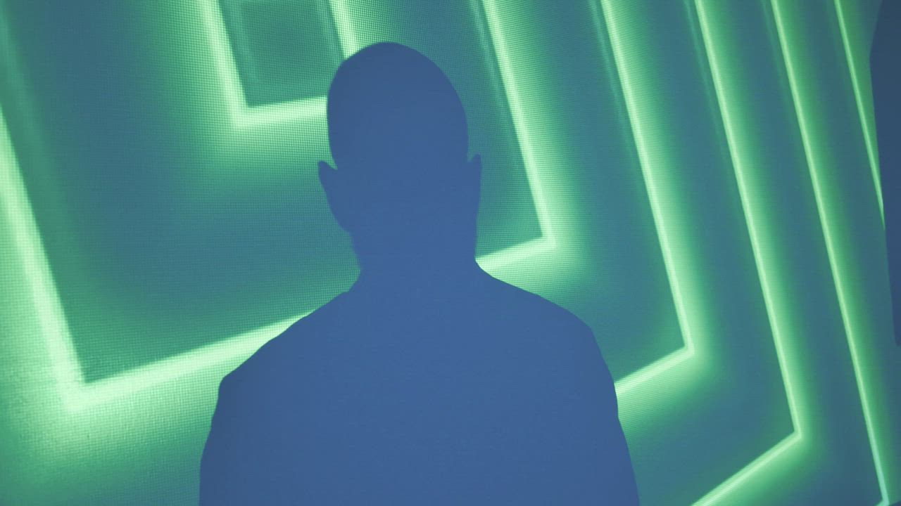 Silhouette of body on wall - Free Stock Video