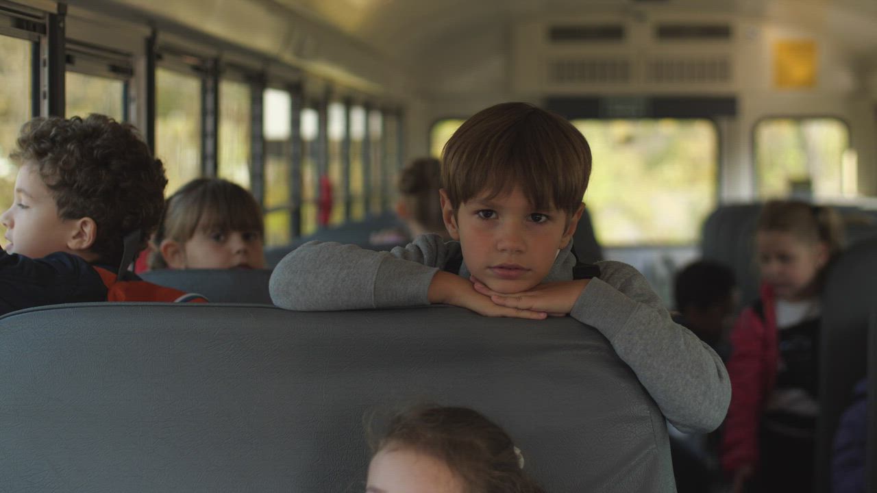 Waiting to get home on the bus - Free Stock Video