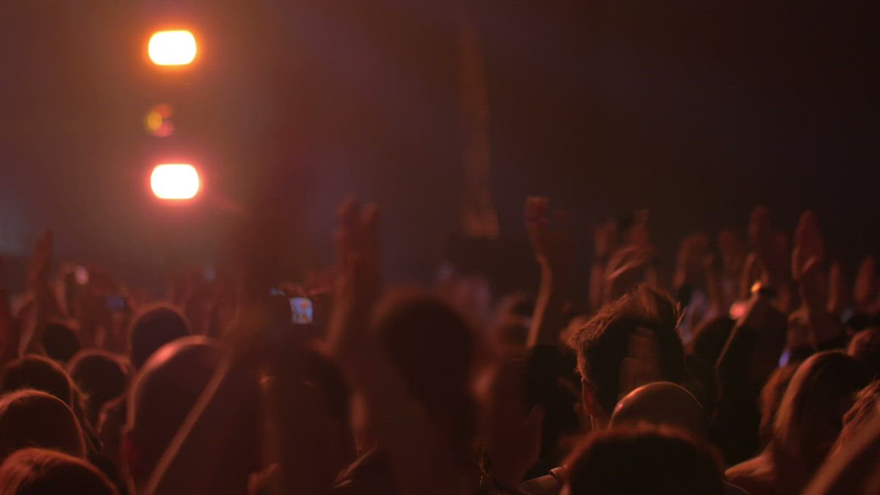 Applause at a concert - Free Stock Video