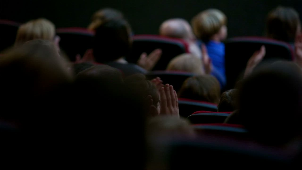 Applauding after a show - Free Stock Video