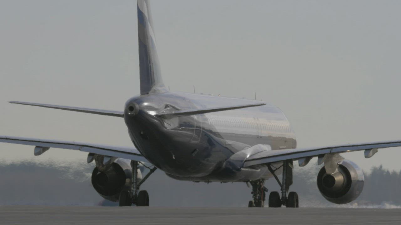 Checking a plane before departure - Free Stock Video