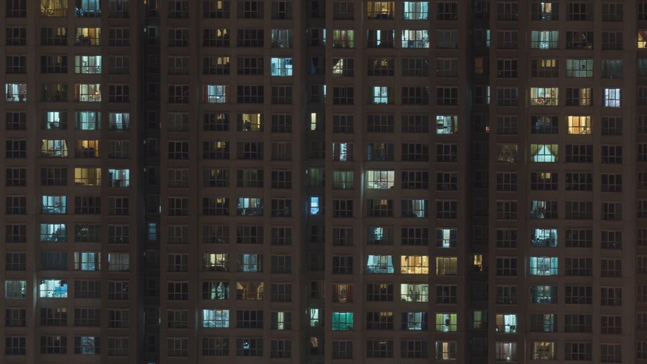 Lights switching on and off in an apartment - Free Stock Video