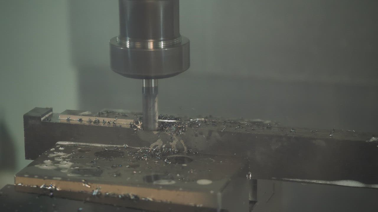 Iron drilling machine - Free Stock Video