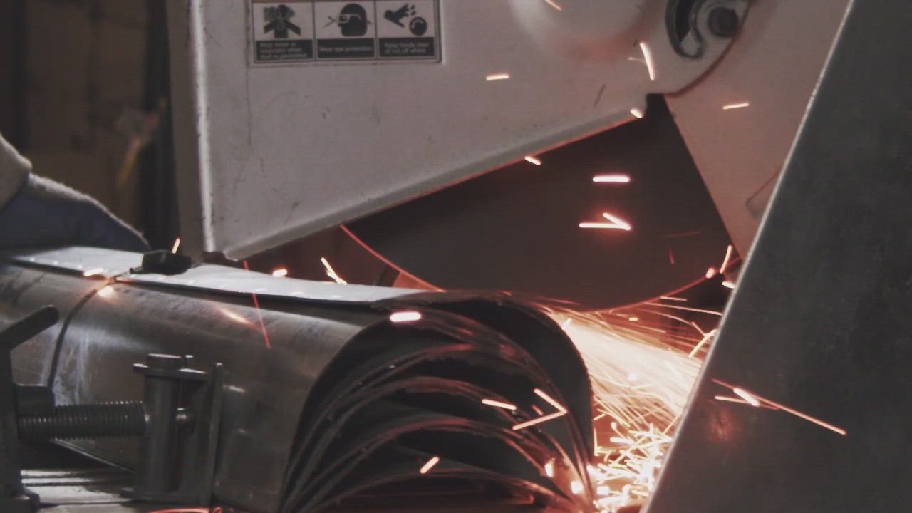 Closeup of a metal saw - Free Stock Video