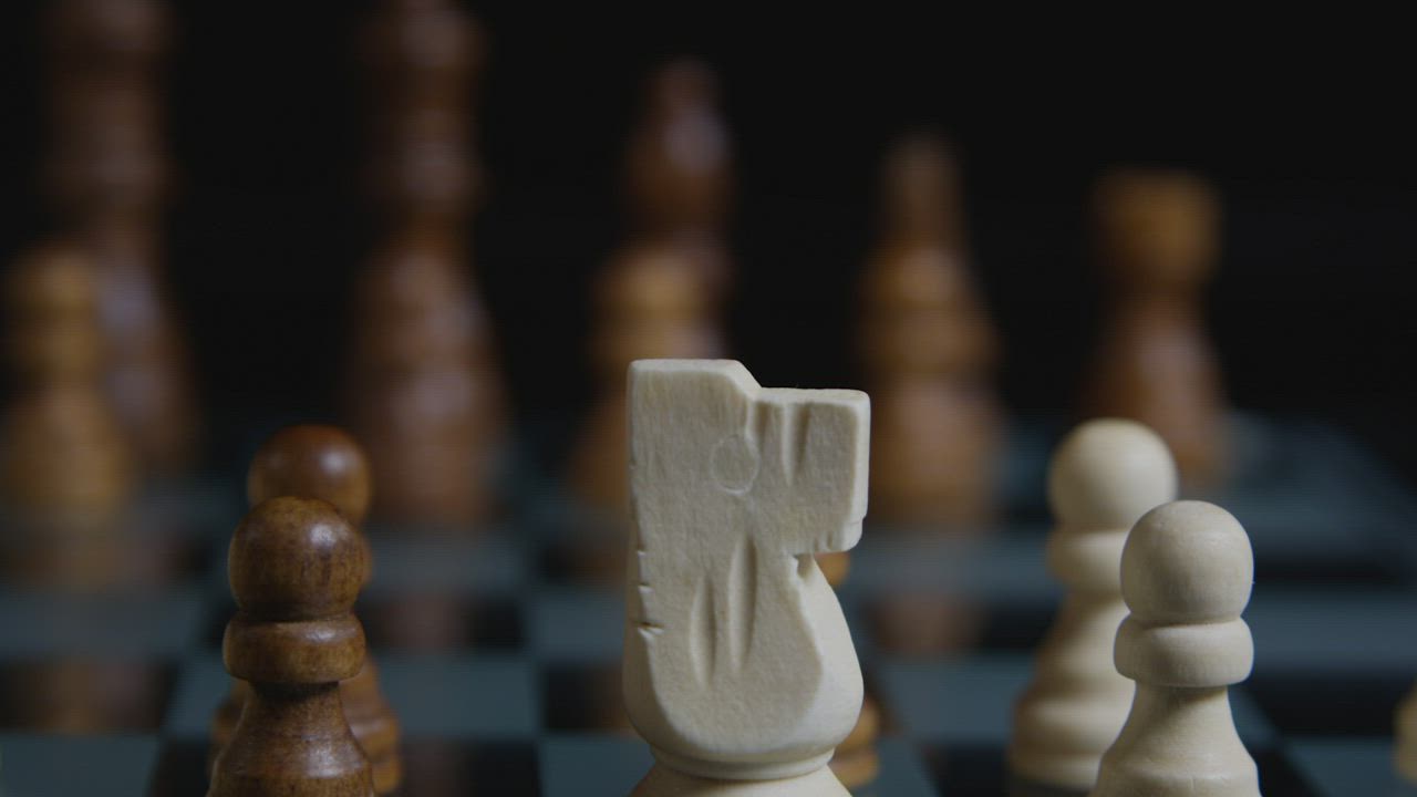Moving a Chess piece - Free Stock Video