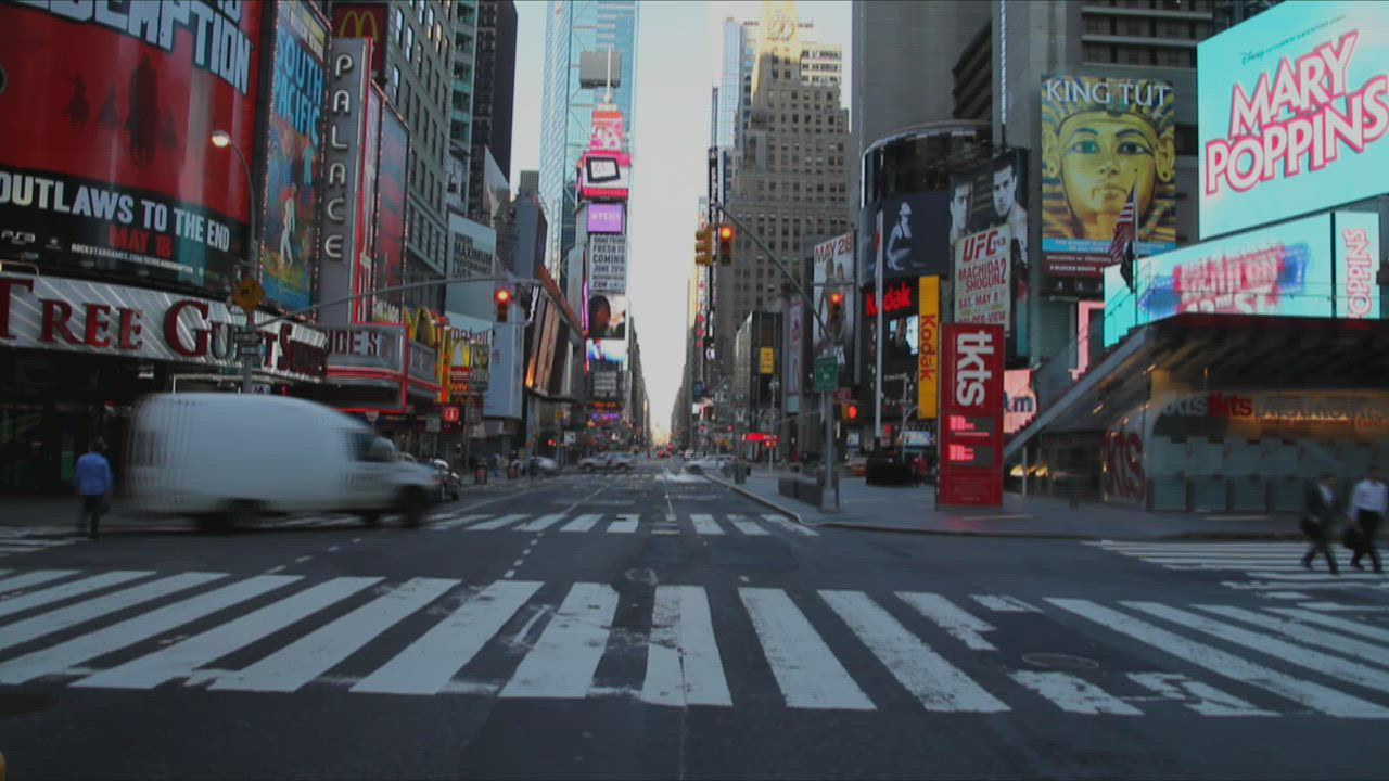 Adverts in Times Square - Free Stock Video