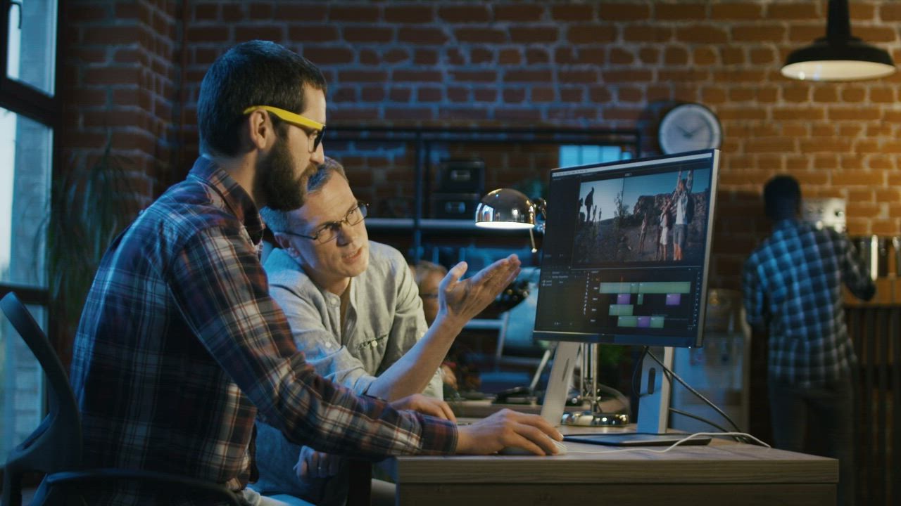 Young creatives making working on video editing - Free Stock Video