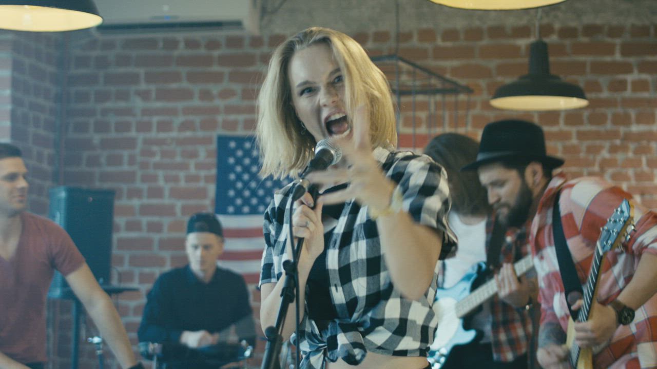 Band playing music - Free Stock Video
