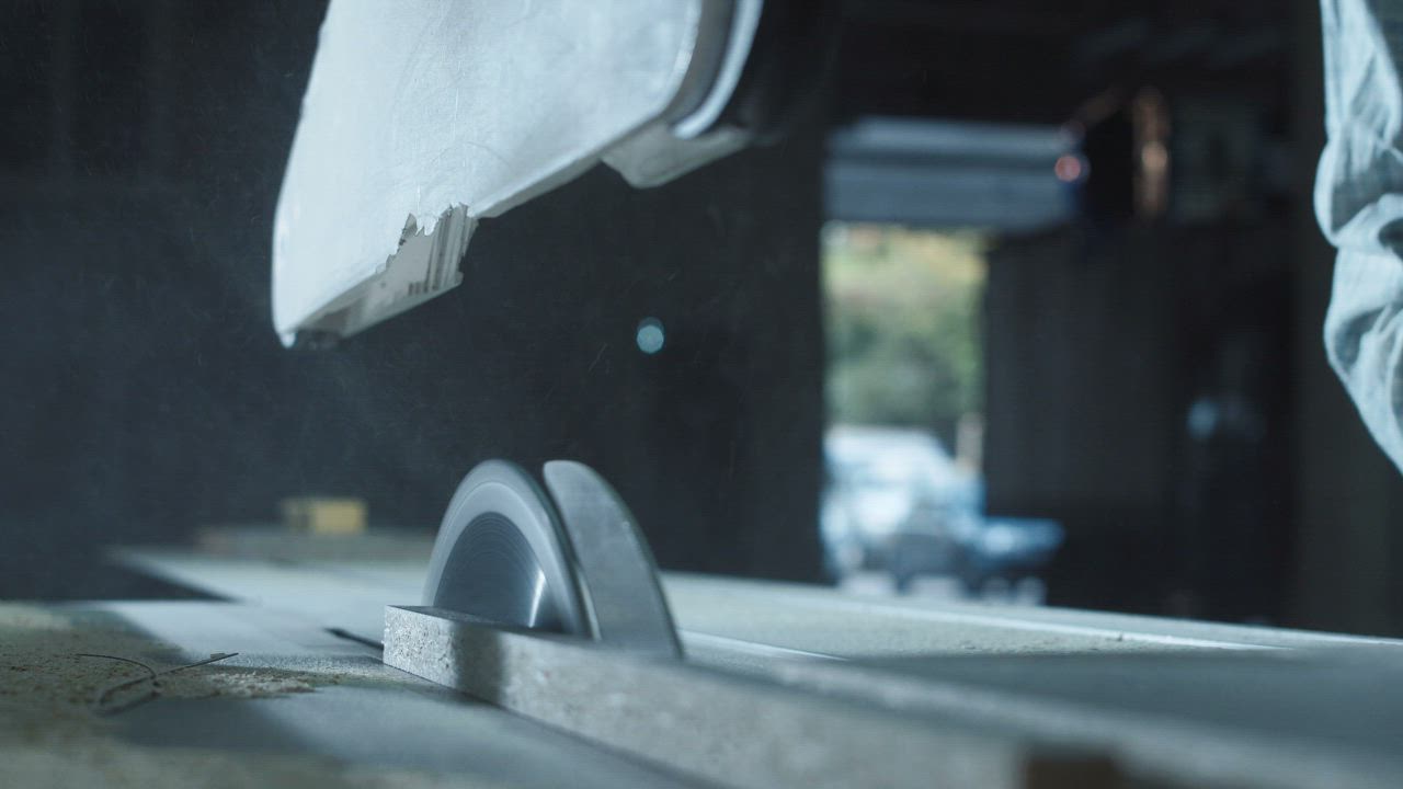 Cutting machine on action - Free Stock Video