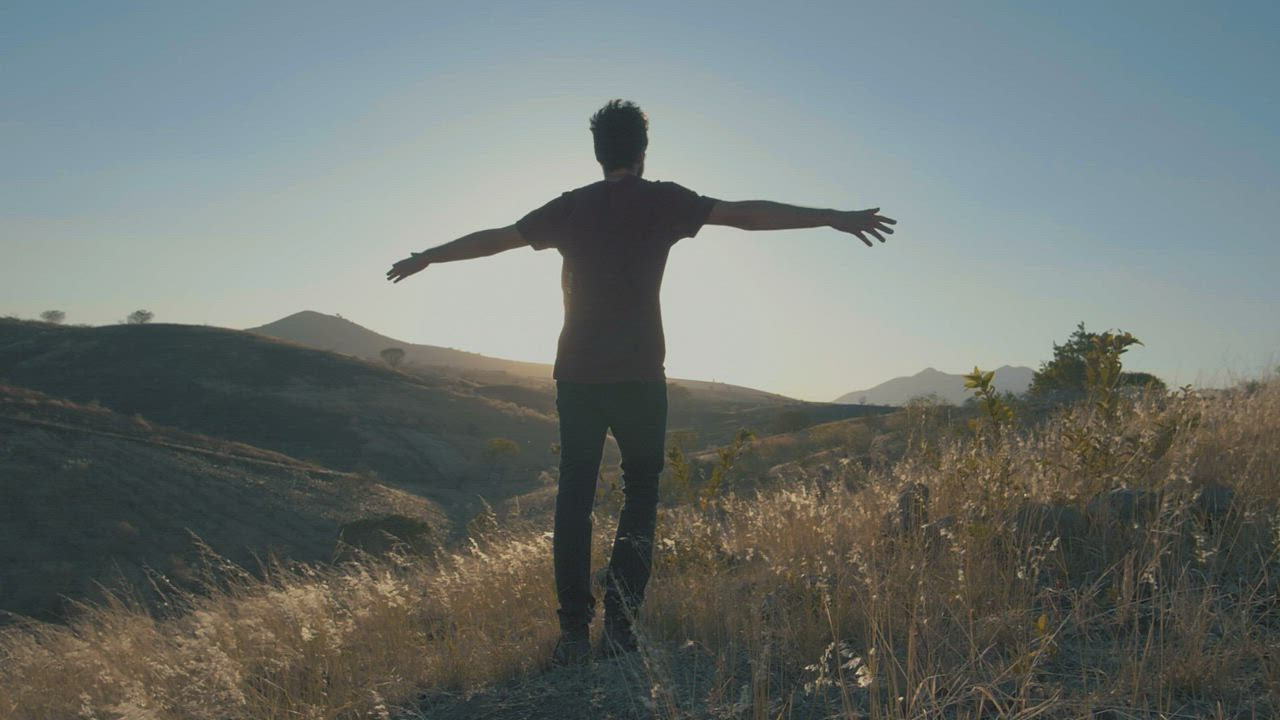 Man enjoying the wind - Free Stock Video