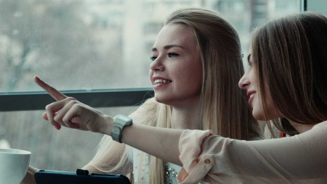 Two woman friends enjoying the time together - Free Stock Video