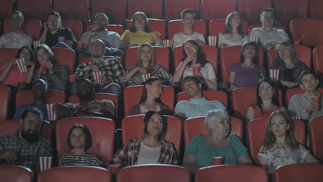 Busy cinema seats - Free Stock Video