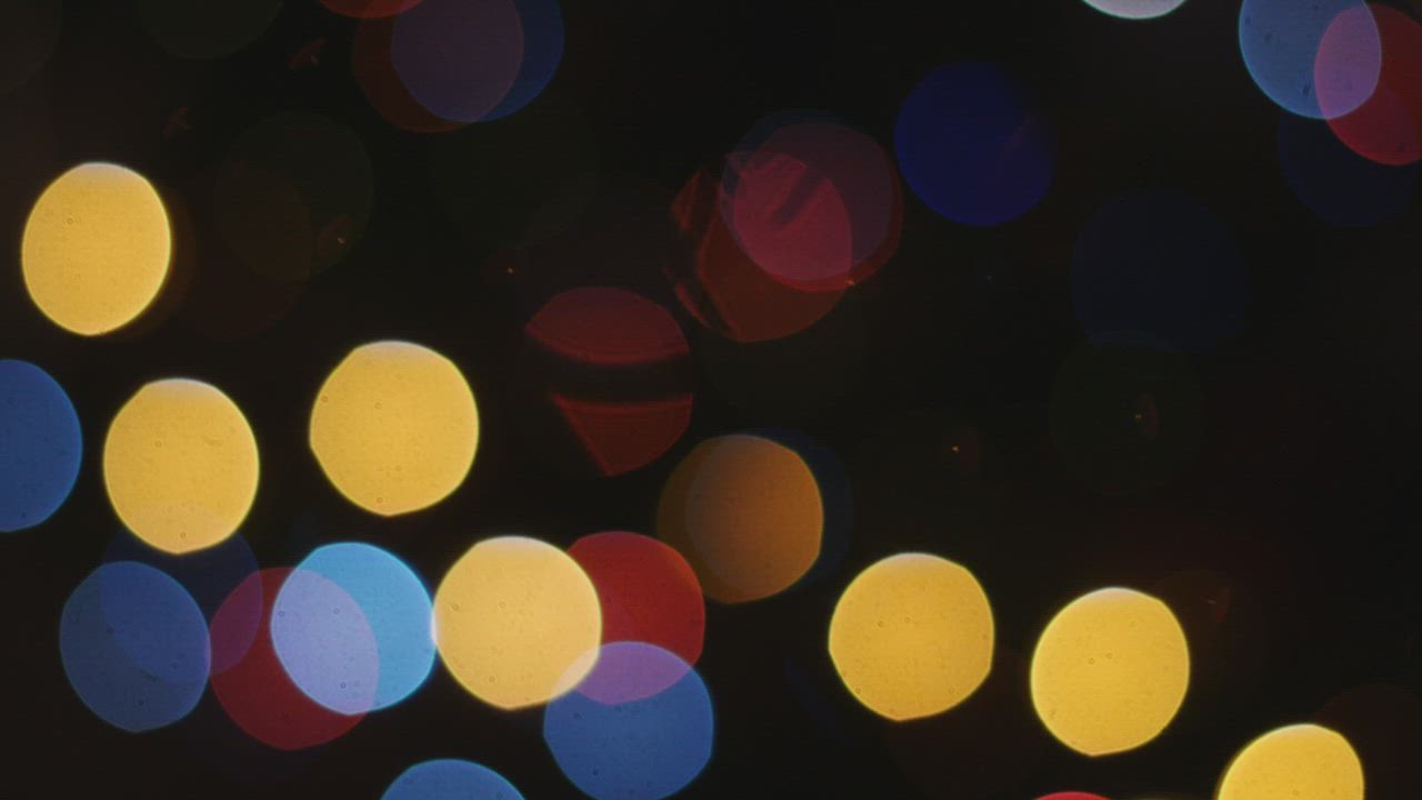 Flashing Bokeh lights - Free Stock Video