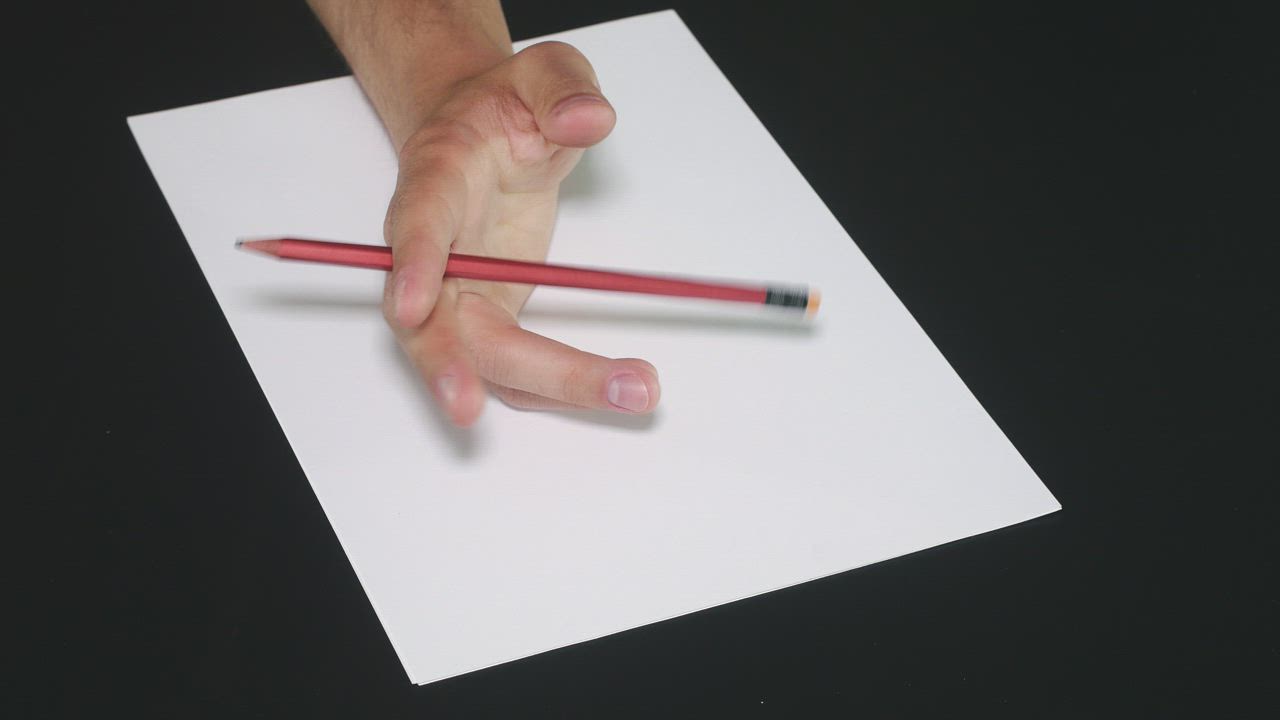 Tapping a pencil against the page - Free Stock Video