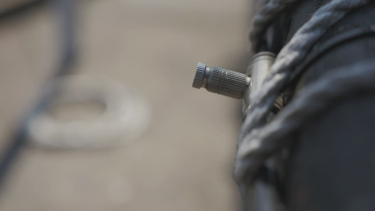 Spraying water from a valve - Free Stock Video