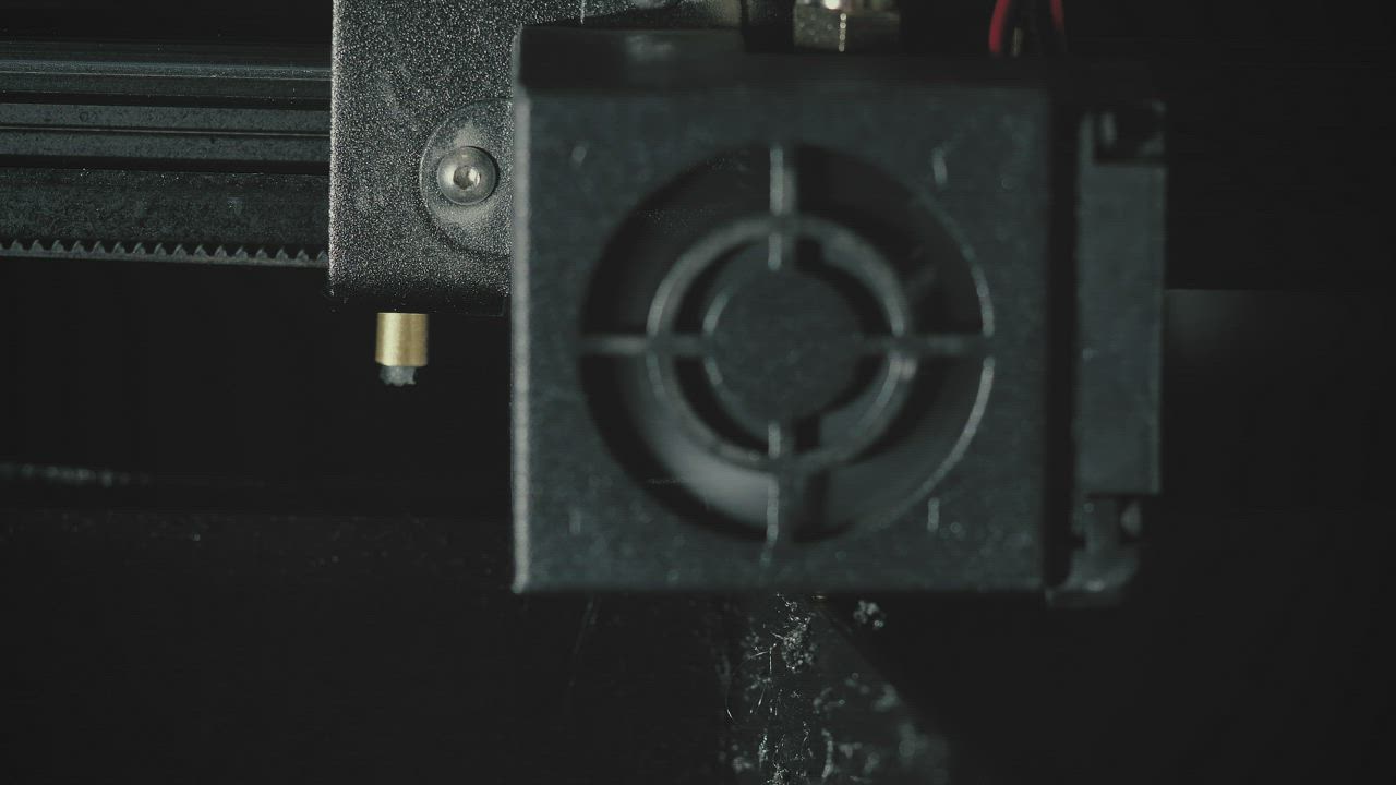 3D Printer engine working - Free Stock Video