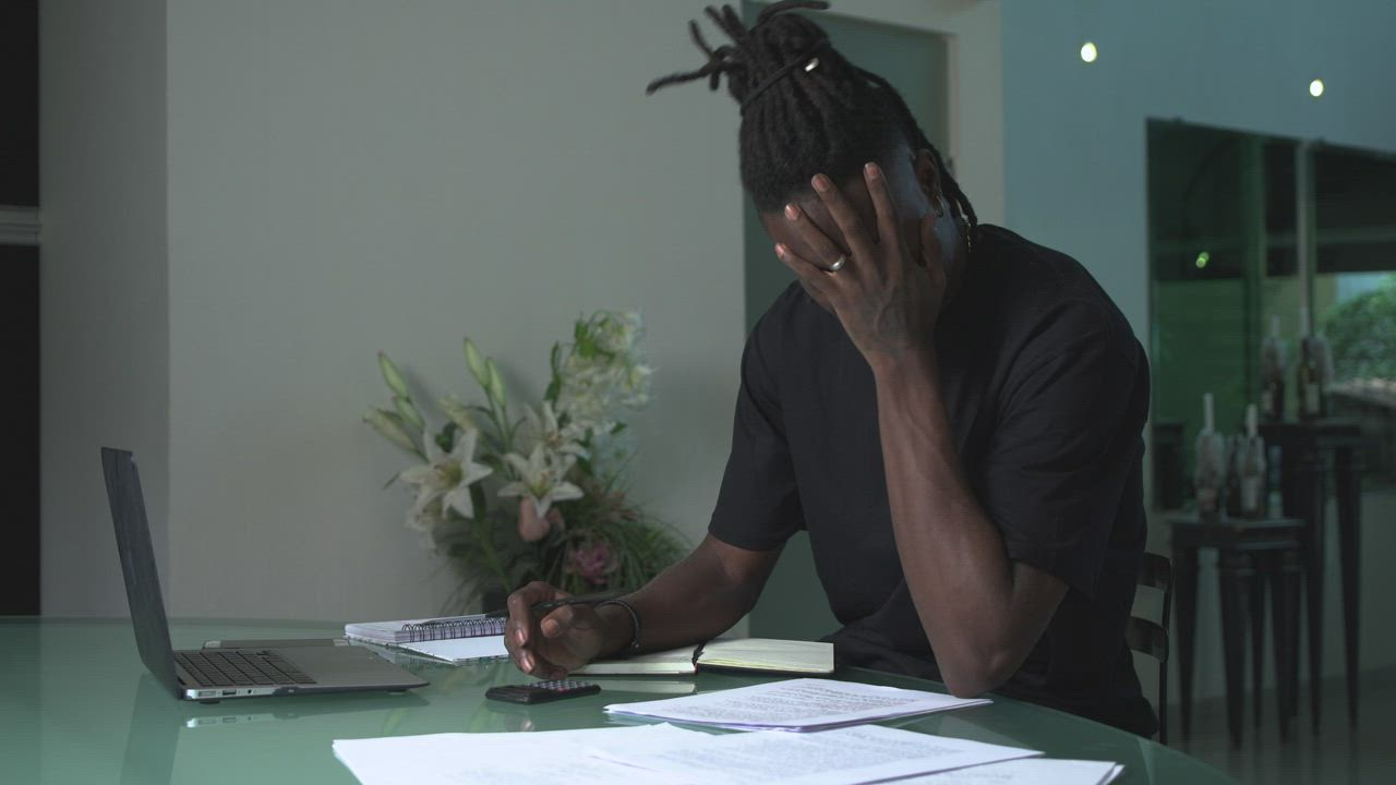 Frustrated boy throws a tantrum while working on his computer - Free ...