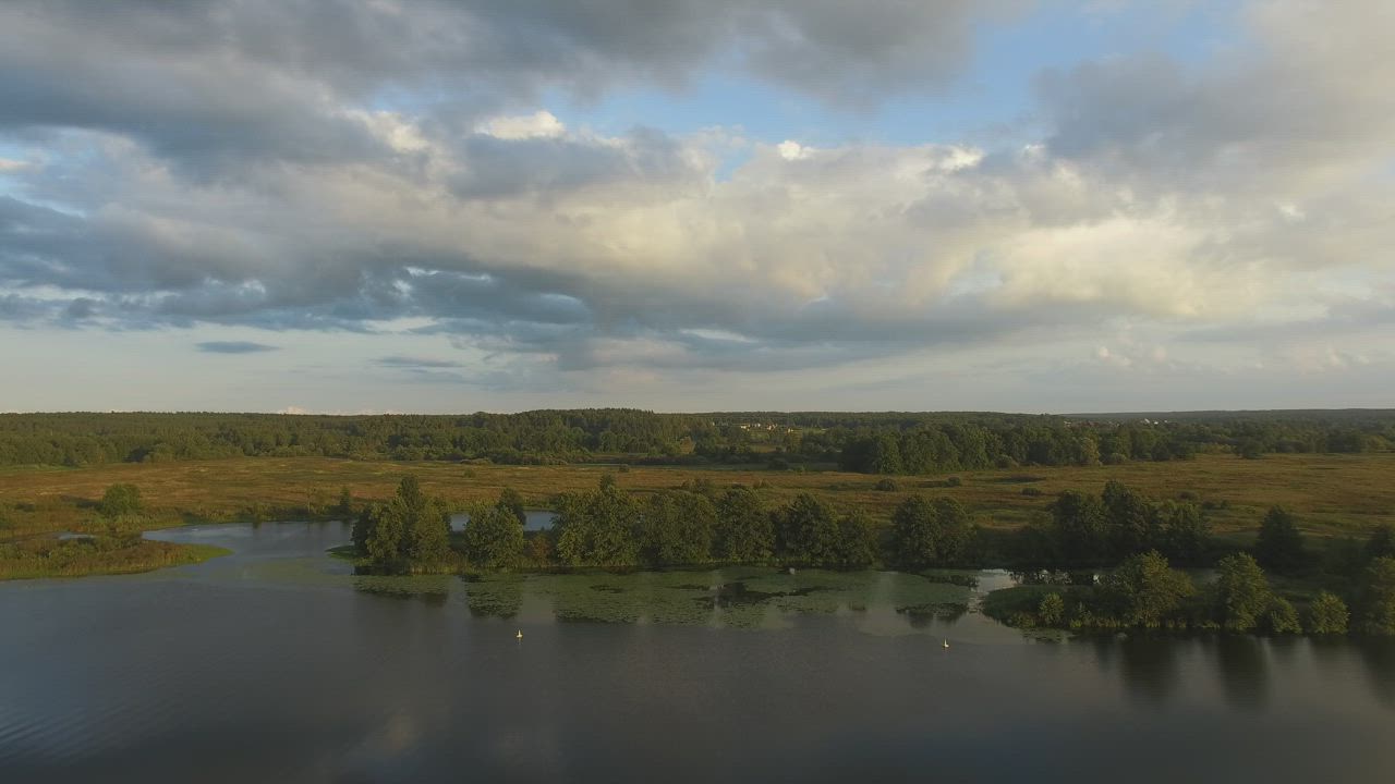 Tiny village in the distance - Free Stock Video