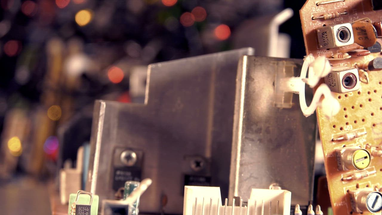 Circuits of a broken PC - Free Stock Video