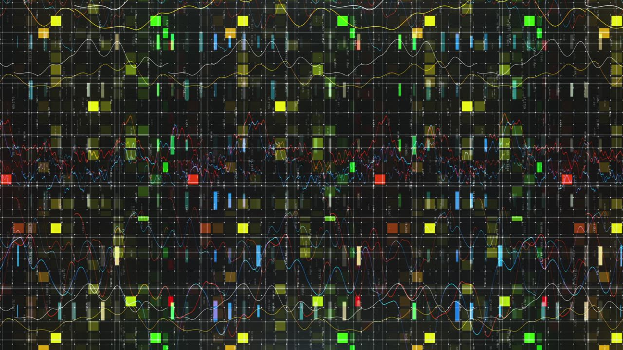 Digital trading indicators, background video - Free Stock Video