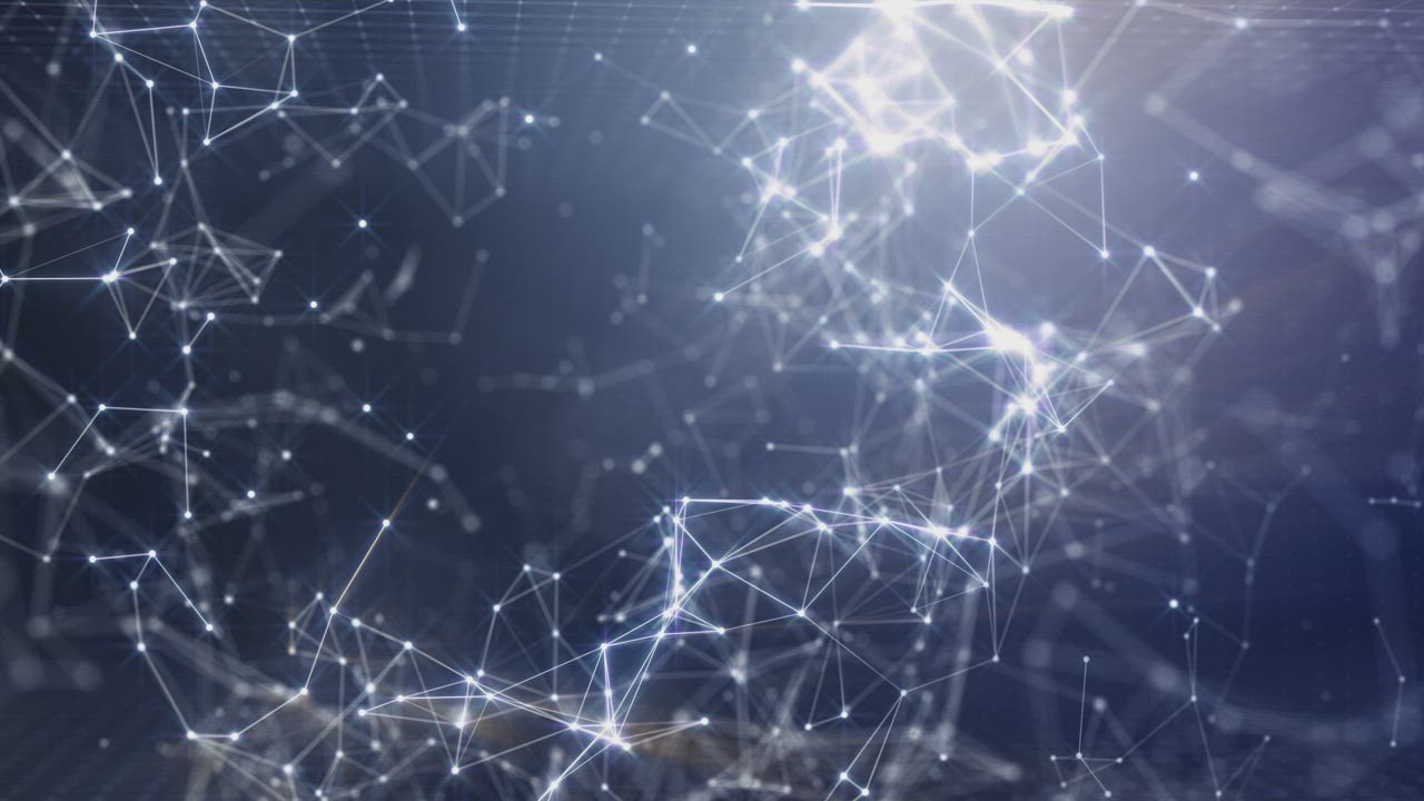 Luminous networking shapes - Free Stock Video