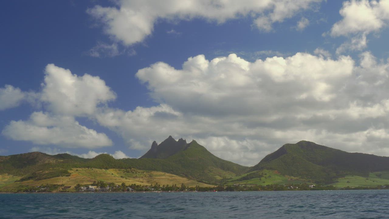 Beautiful island mountains - Free Stock Video