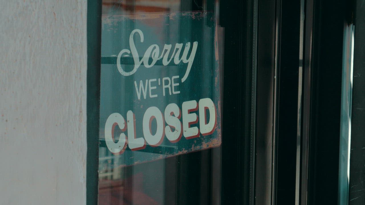 Opening the shop at the start of the day - Free Stock Video