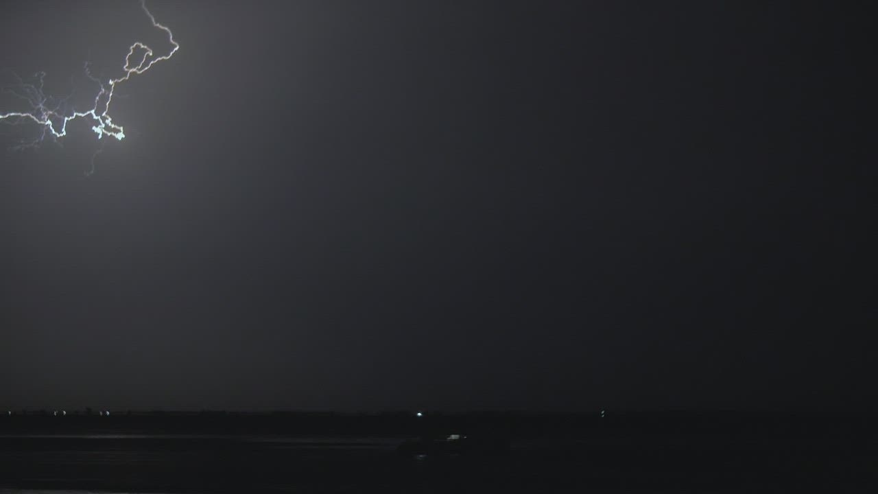 Flashing lightning in the night - Free Stock Video