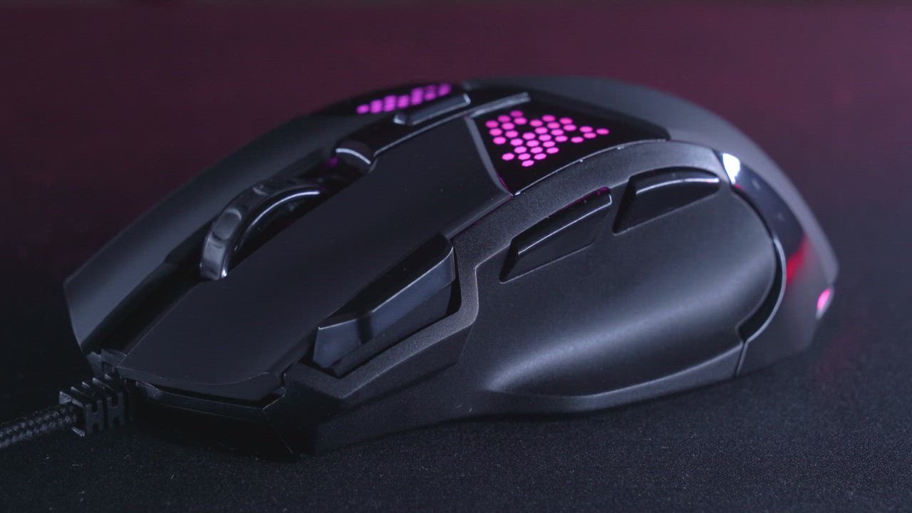 Gaming mouse close up - Free Stock Video