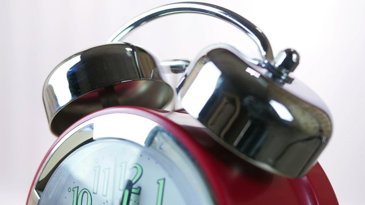 Close up of an alarm clock - Free Stock Video