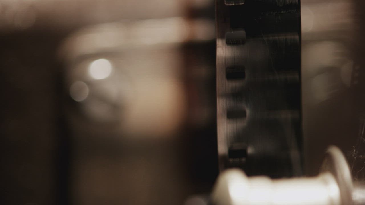 Close up of vintage movie film - Free Stock Video