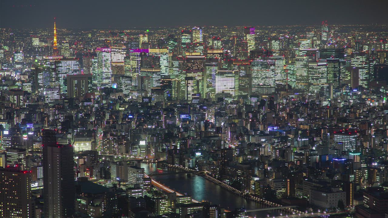 Cityscape of the Tokyo metropolis - Free Stock Video