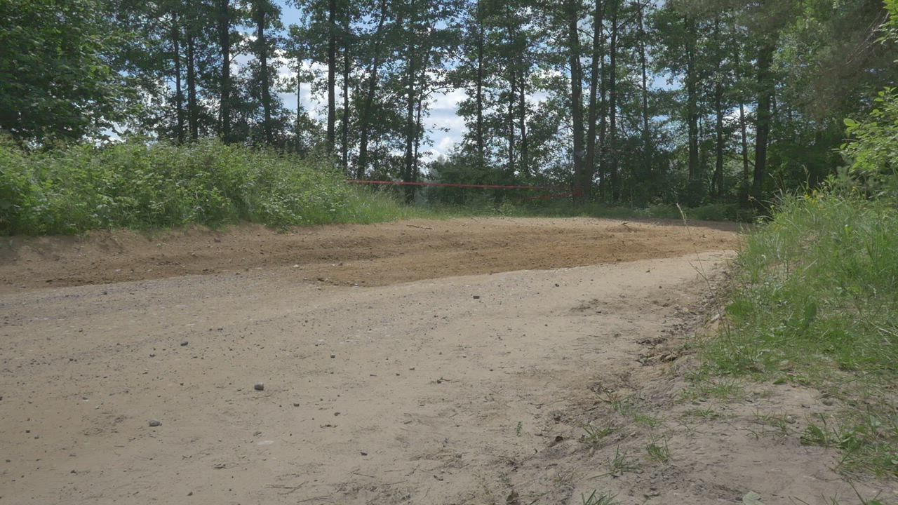 Rally racing car on the dirt road - Free Stock Video