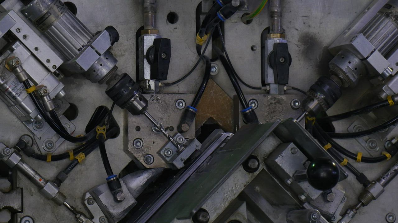 Mechanical machine working, close up - Free Stock Video