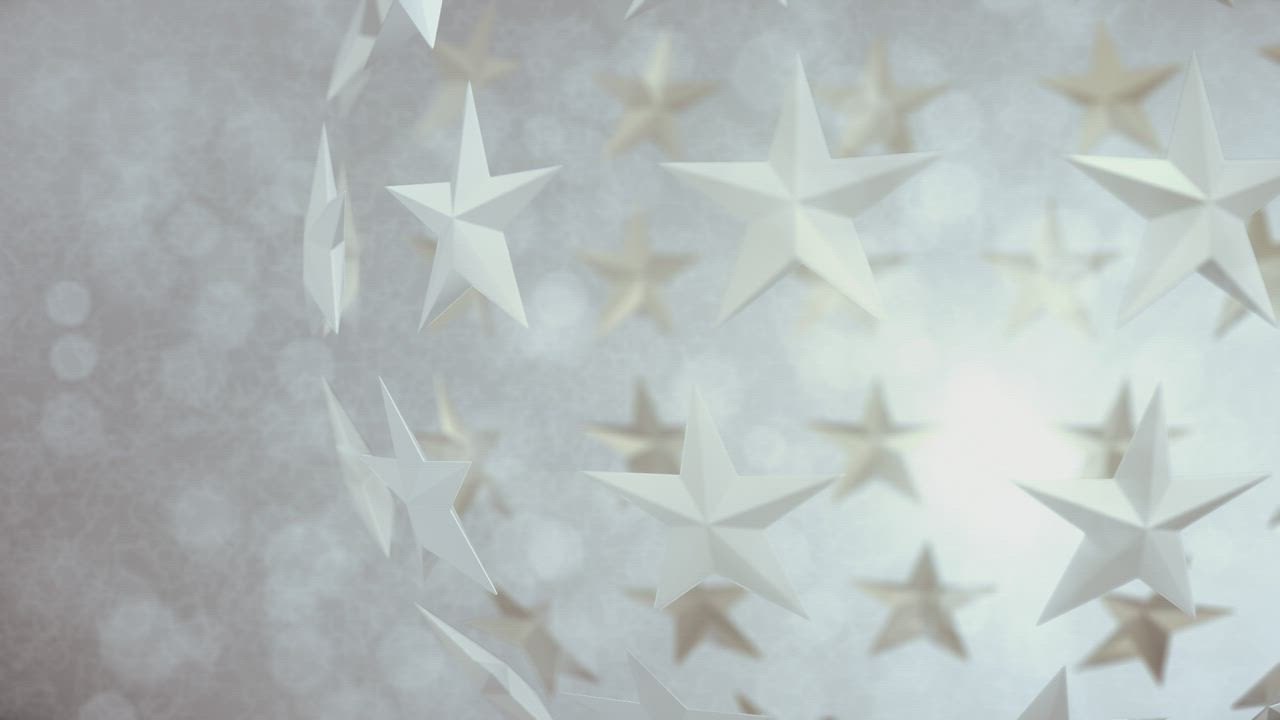 Spinning star sphere - Free Stock Video