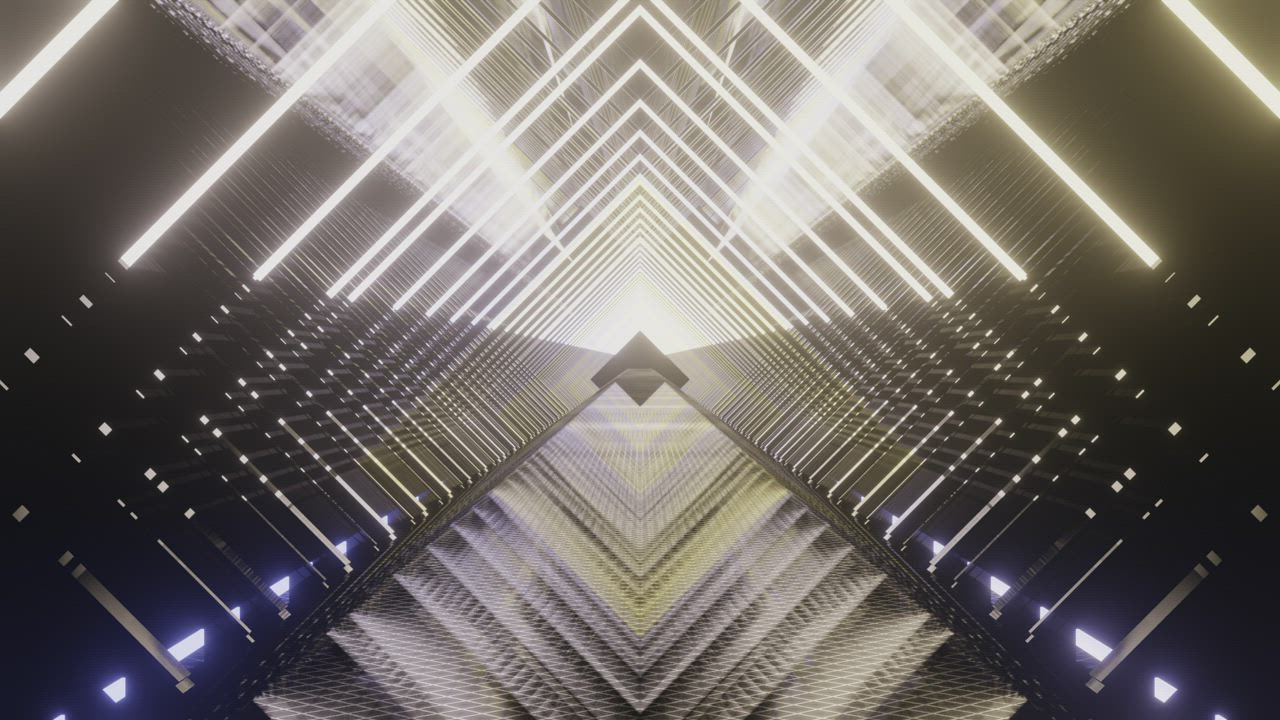 Futuristic tunnel, loop video - Free Stock Video