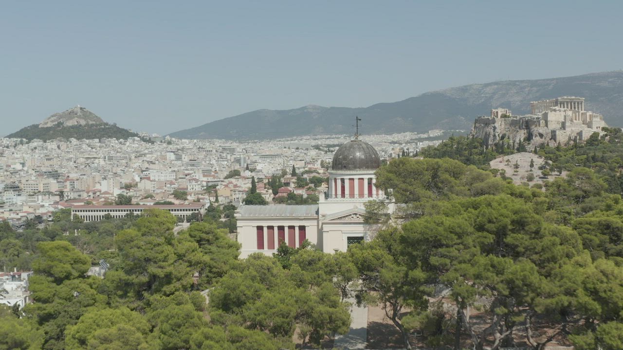 Flying over Athens, Greece - Free Stock Video
