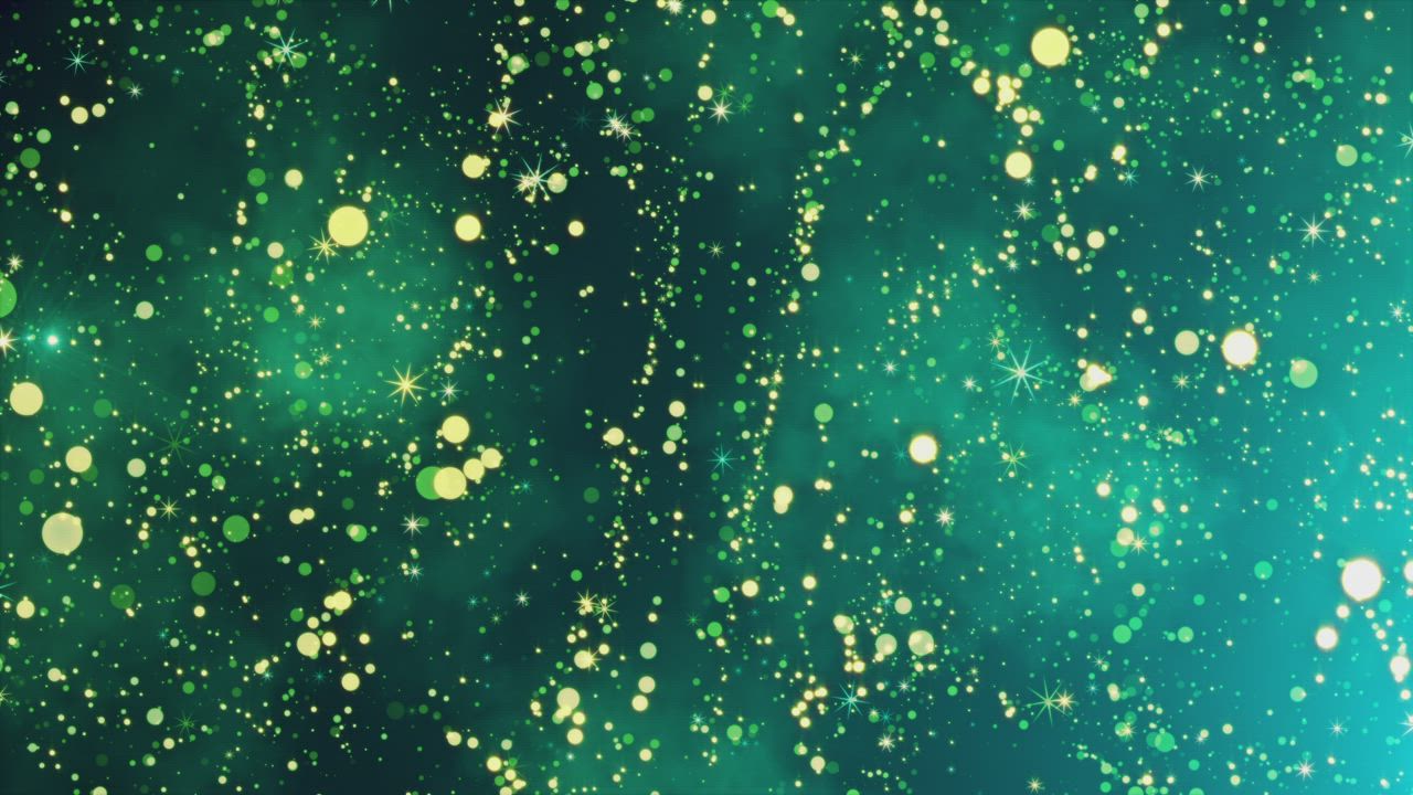 Gold glitter sparks turning, 3D animation - Free Stock Video