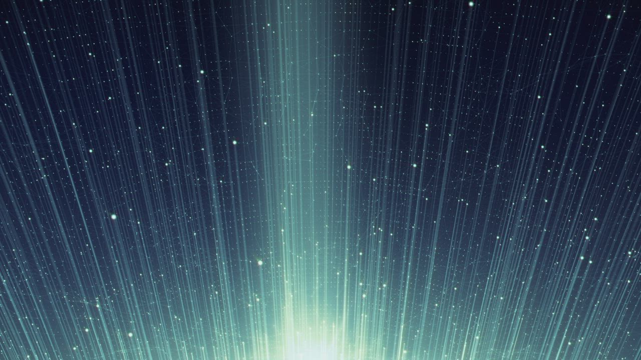 Glitter light lines rising from bottom - Free Stock Video