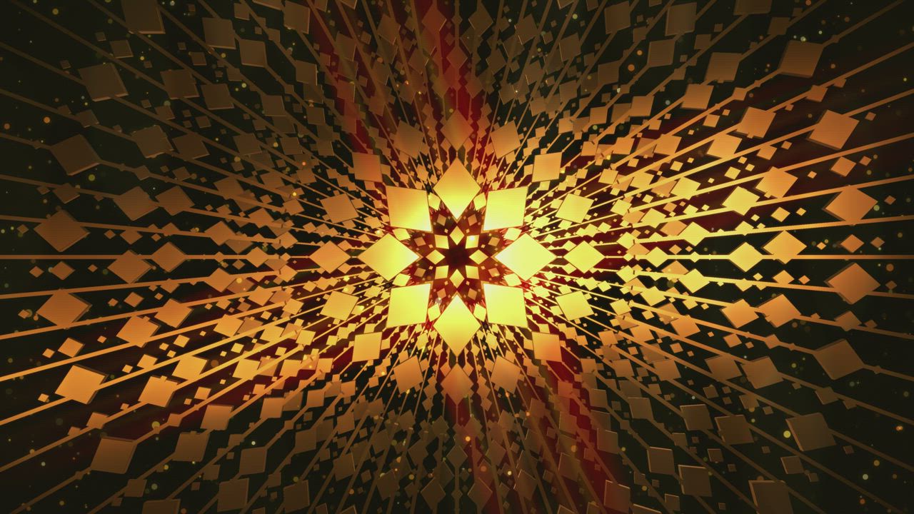 Floating rotating rhombuses forming circles - Free Stock Video