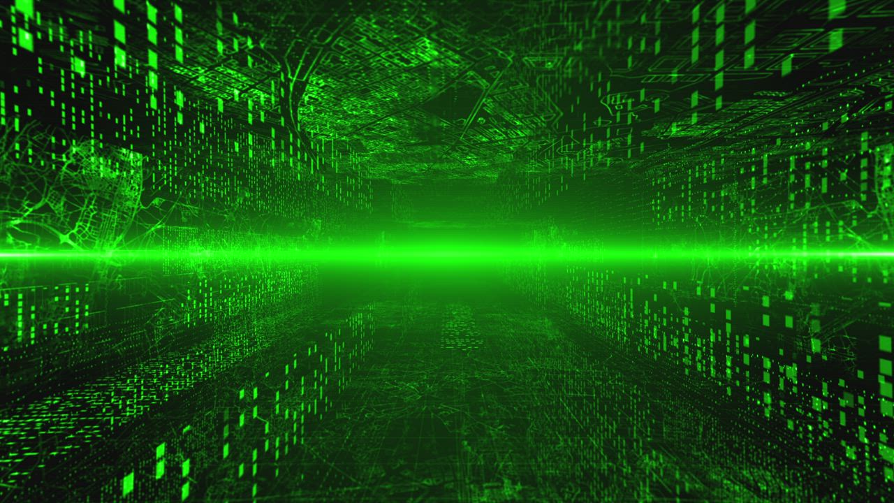 Information Concept in the Matrix - Free Stock Video